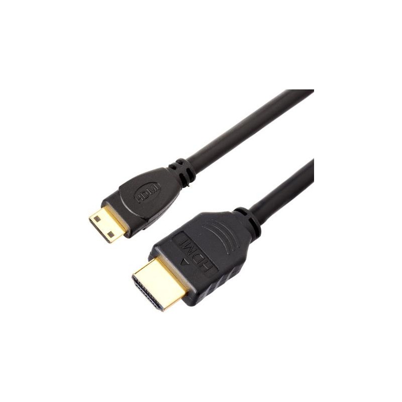 5m, HDMI cable type A male - HDMI mini Typ C, bulk cable - Stebejimoiranga